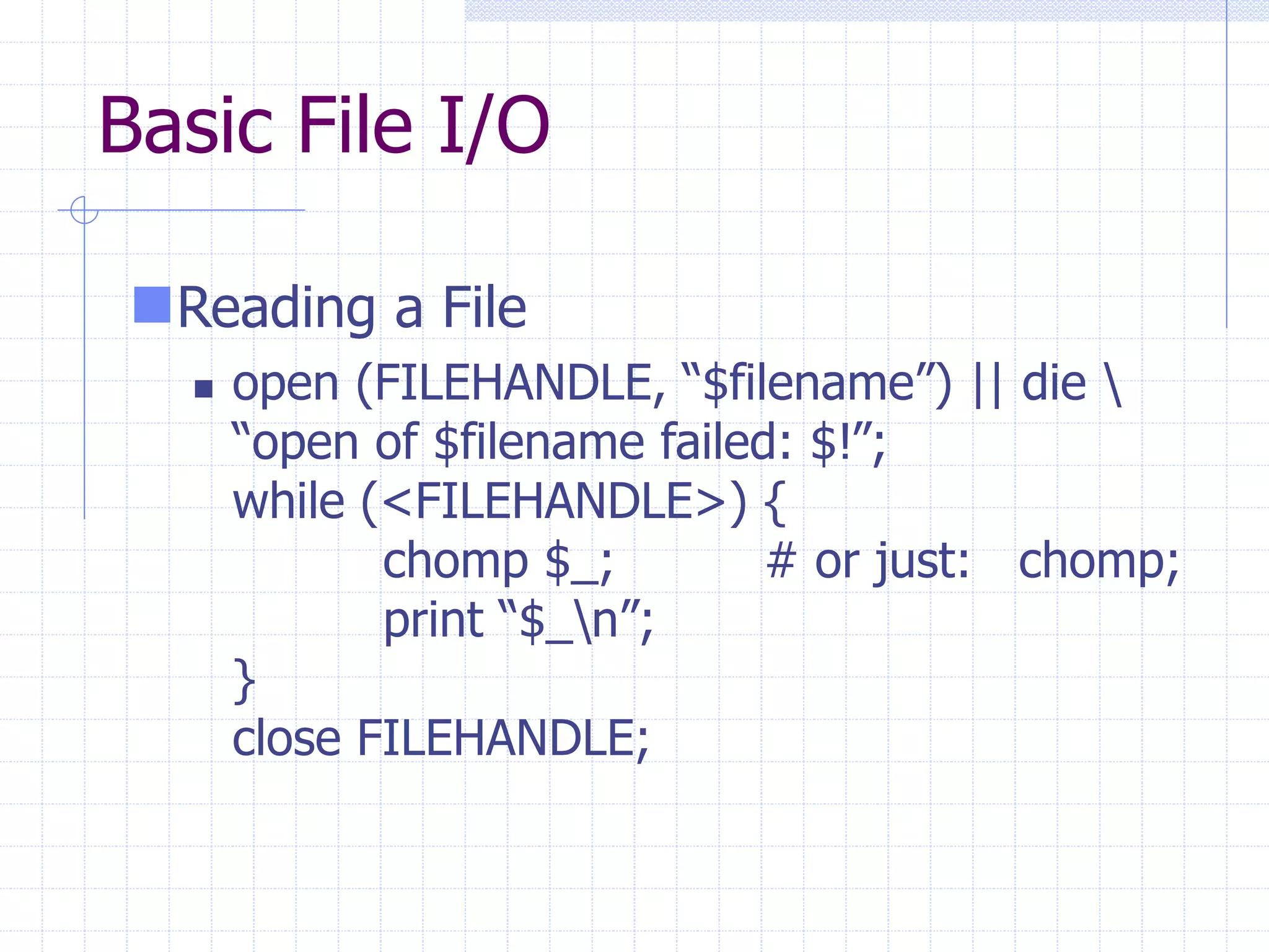 Introduction To Perl Ppt 9438