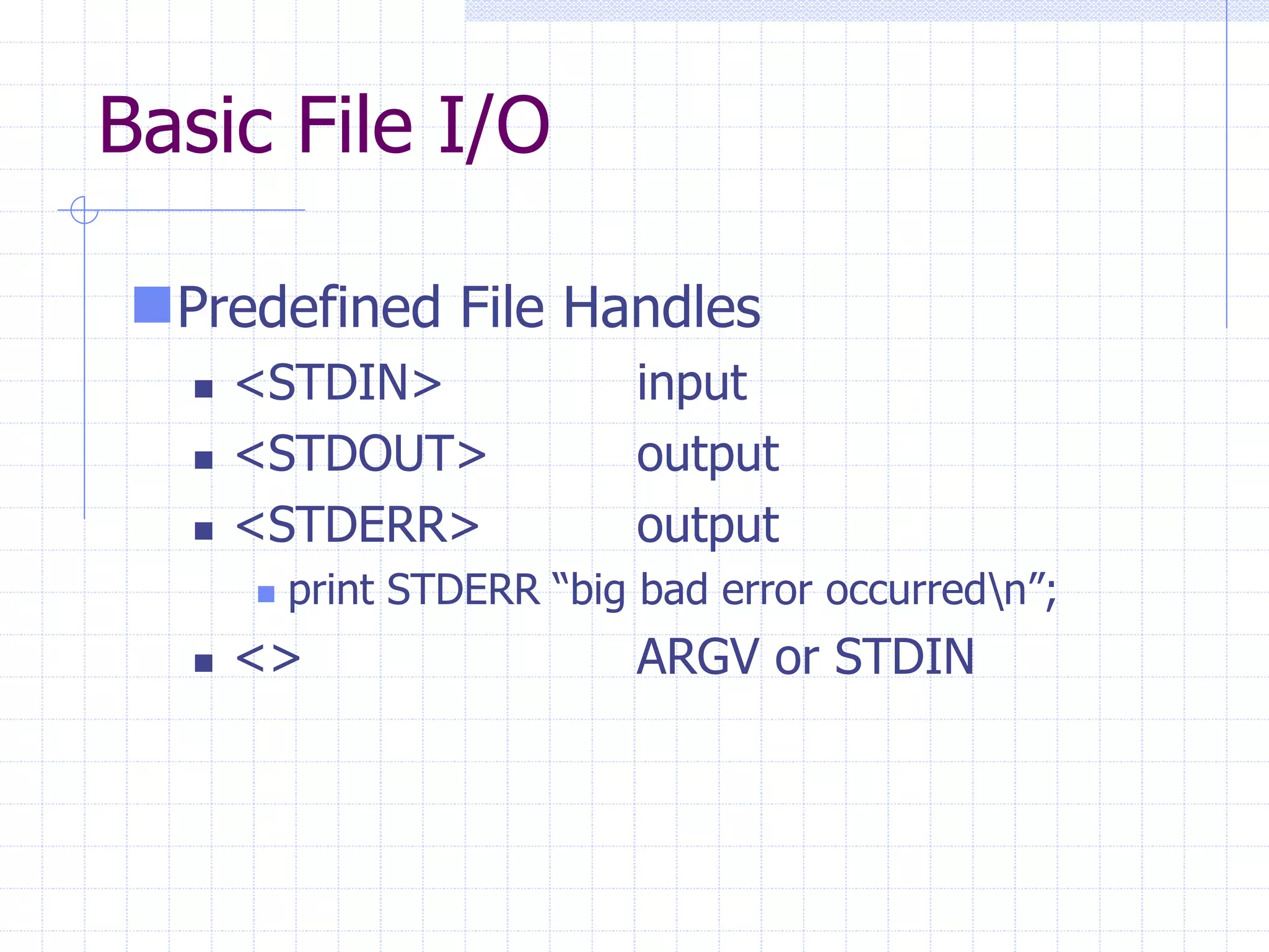 Introduction to Perl | PPT