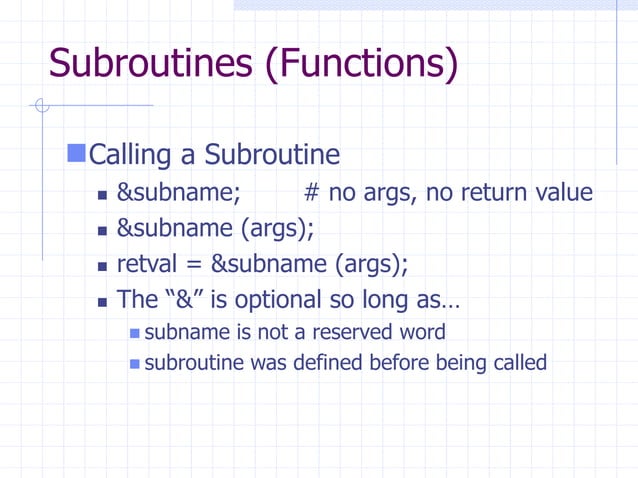Introduction To Perl Ppt 2557
