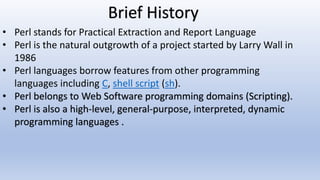 Perl bhargav | PPT
