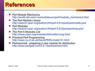 Perl Modules | PPT