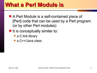 Perl Modules | PPT