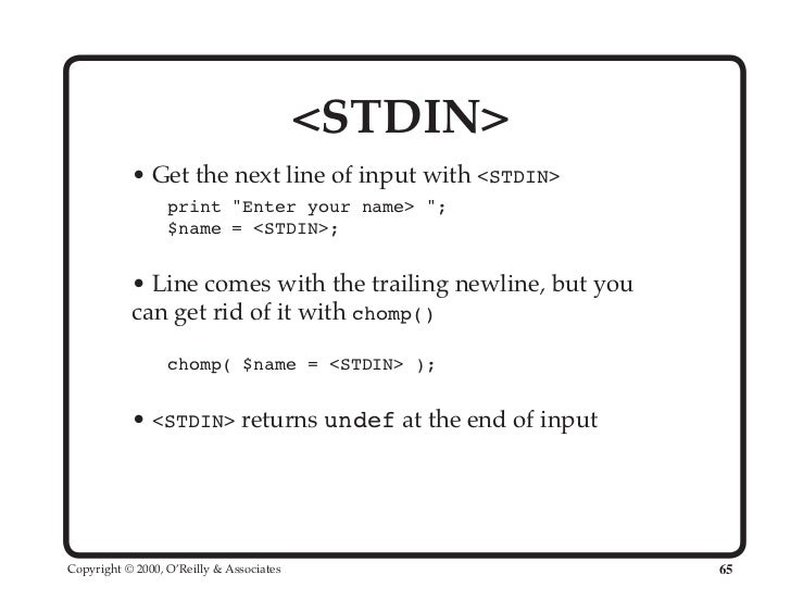 Stdin • Get The Next 