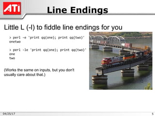 Perl one liners | PPT