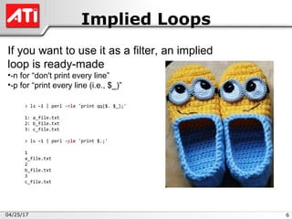 Perl one liners | PPT