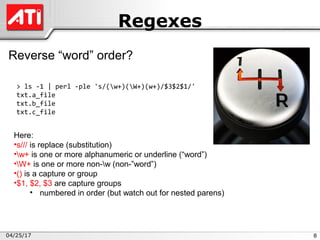 Perl one liners | PPT