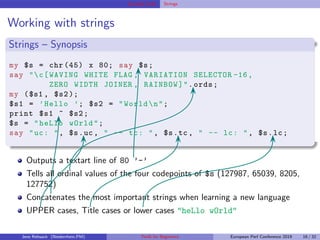 Perl6 for-beginners | PPT