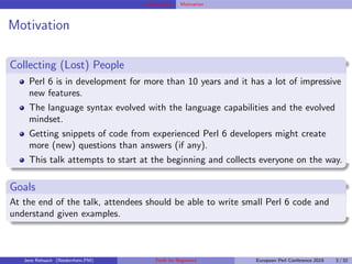 Perl6 for-beginners | PPT
