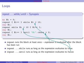 Perl6 for-beginners | PPT