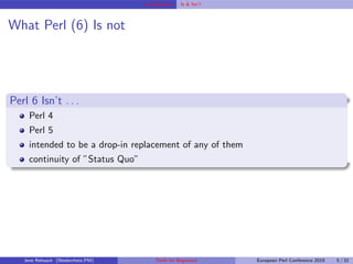 Perl6 for-beginners | PPT