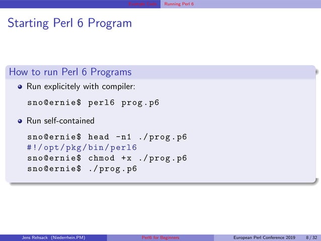 Perl6 for-beginners | PPT