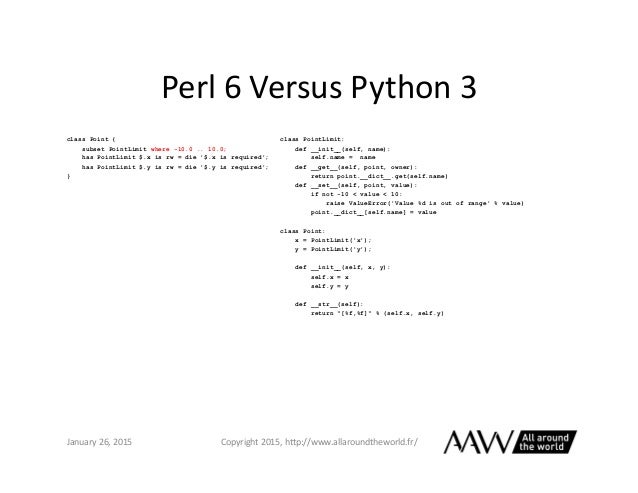 Perl OO brevity versus other languages by Simon Hardy-Francis