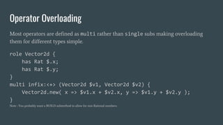 Perl6 operators and metaoperators | PDF