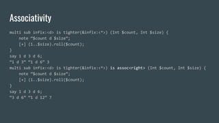 Perl6 operators and metaoperators | PDF