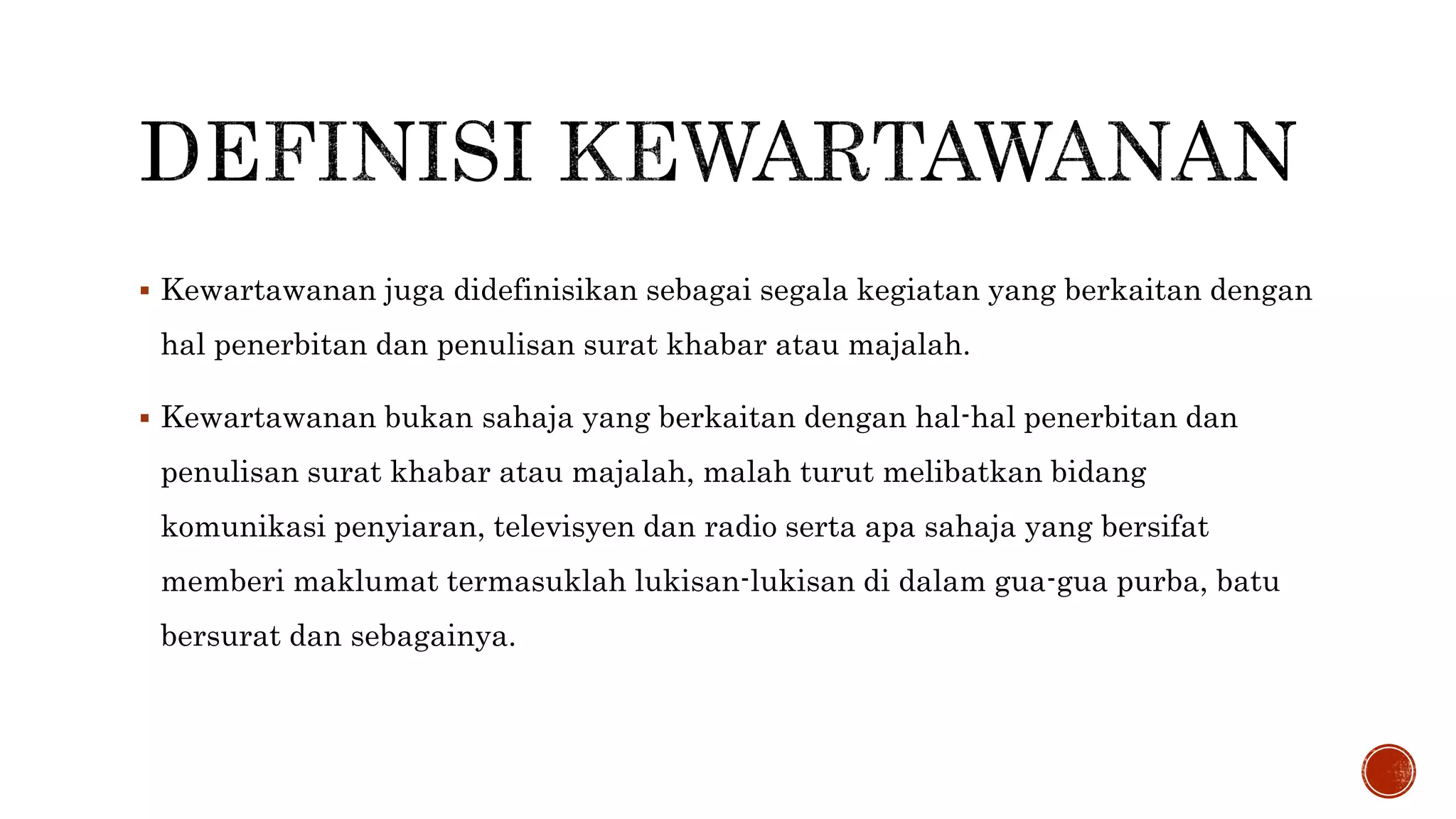 Perlaksanaan etika kerja islam dalam bidang kewartawanan | PPT