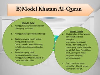 Perlaksanaan j qaf dalam sistem pendidikan islam di malaysia | PPT