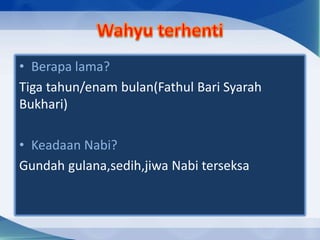 Perlantikan nabi sbg rasul (nina, anies) | PPT