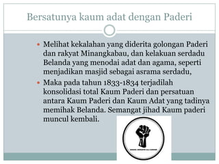 Perlawanan rakyat kaum paderi | PPTX
