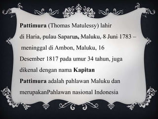 Perlawanan maluku | PPTX