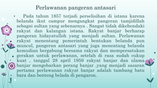 Perlawanan pangeran antasari | PPTX