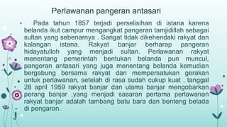 Perlawanan pangeran antasari | PPTX