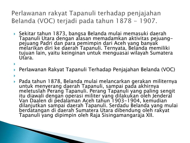 Perlawanan rakyat bali,banjar dan tapanuli | PPT