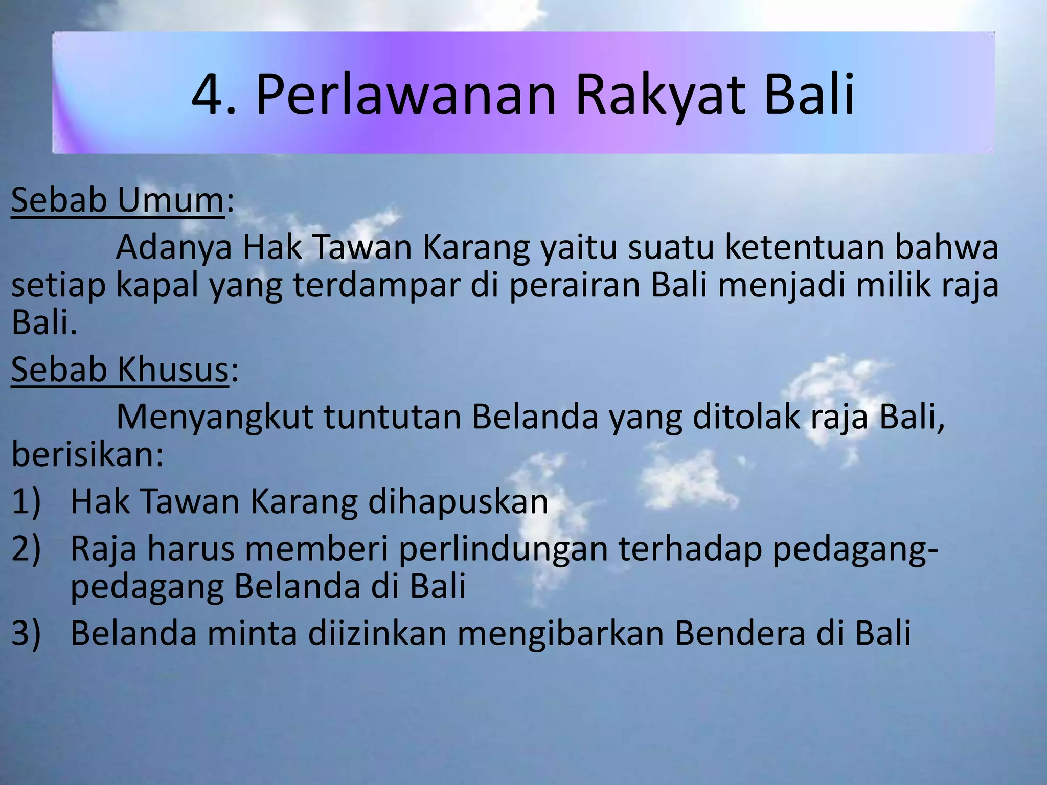 Perlawanan rakyat indonesia terhadap kolonial belanda | PPTX