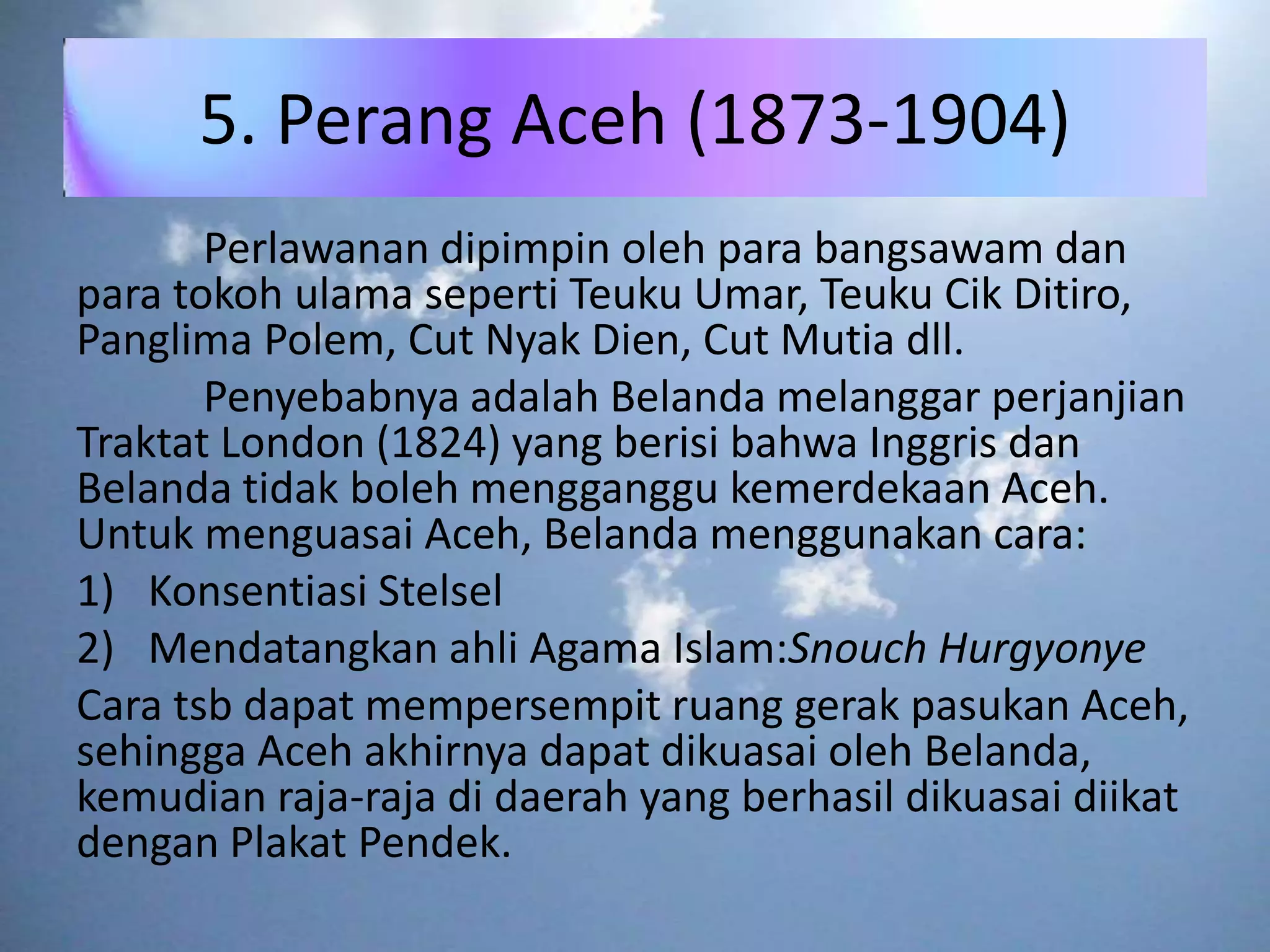 Perlawanan rakyat indonesia terhadap kolonial belanda | PPTX