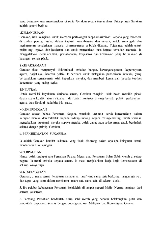 Perlembagaan Persatuan Bulan Sabit Merah Malaysia | DOCX