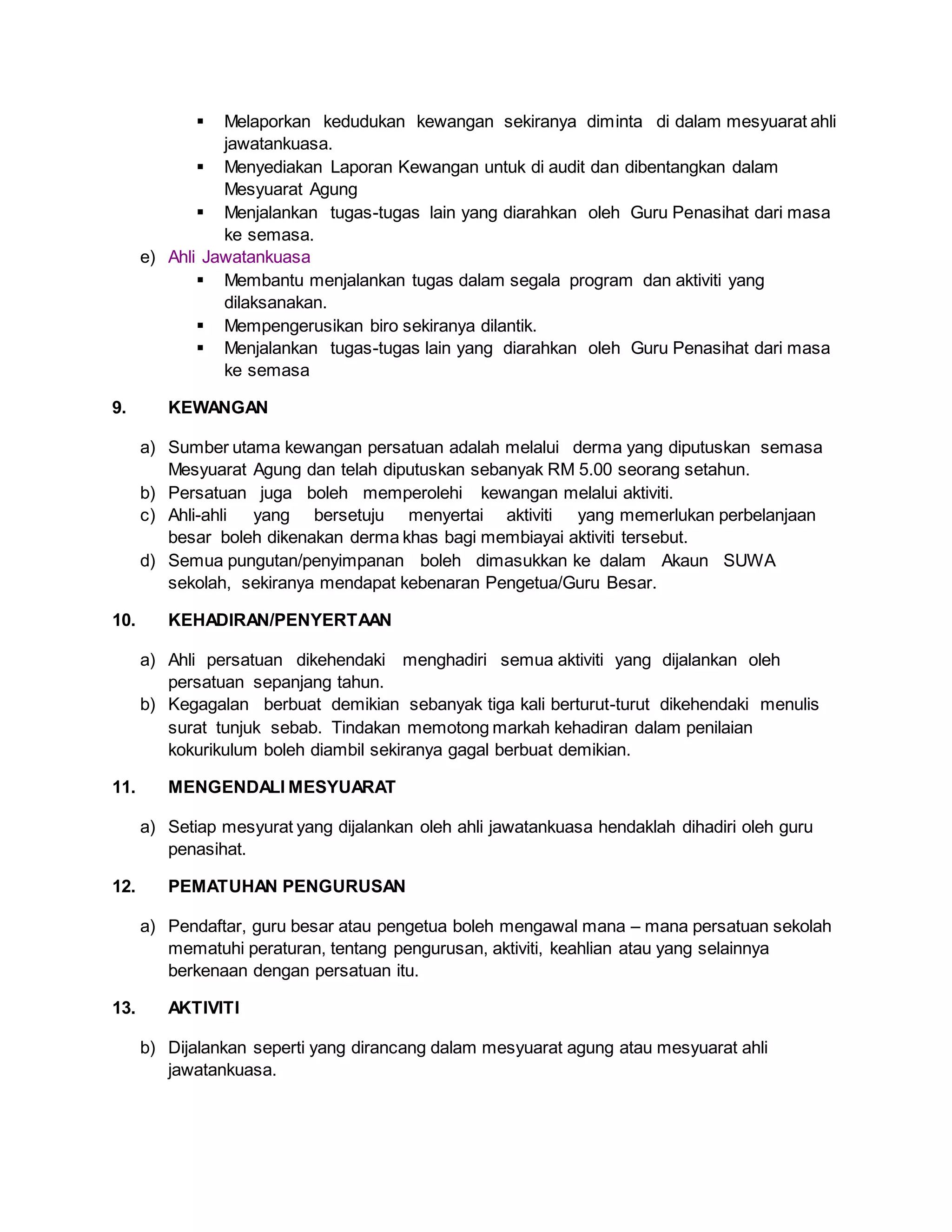 Perlembagaan badan beruniform PPIM | DOCX