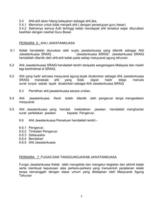 Perlembagaan kelab guru dan staf al itqan 2015 pdf | PDF
