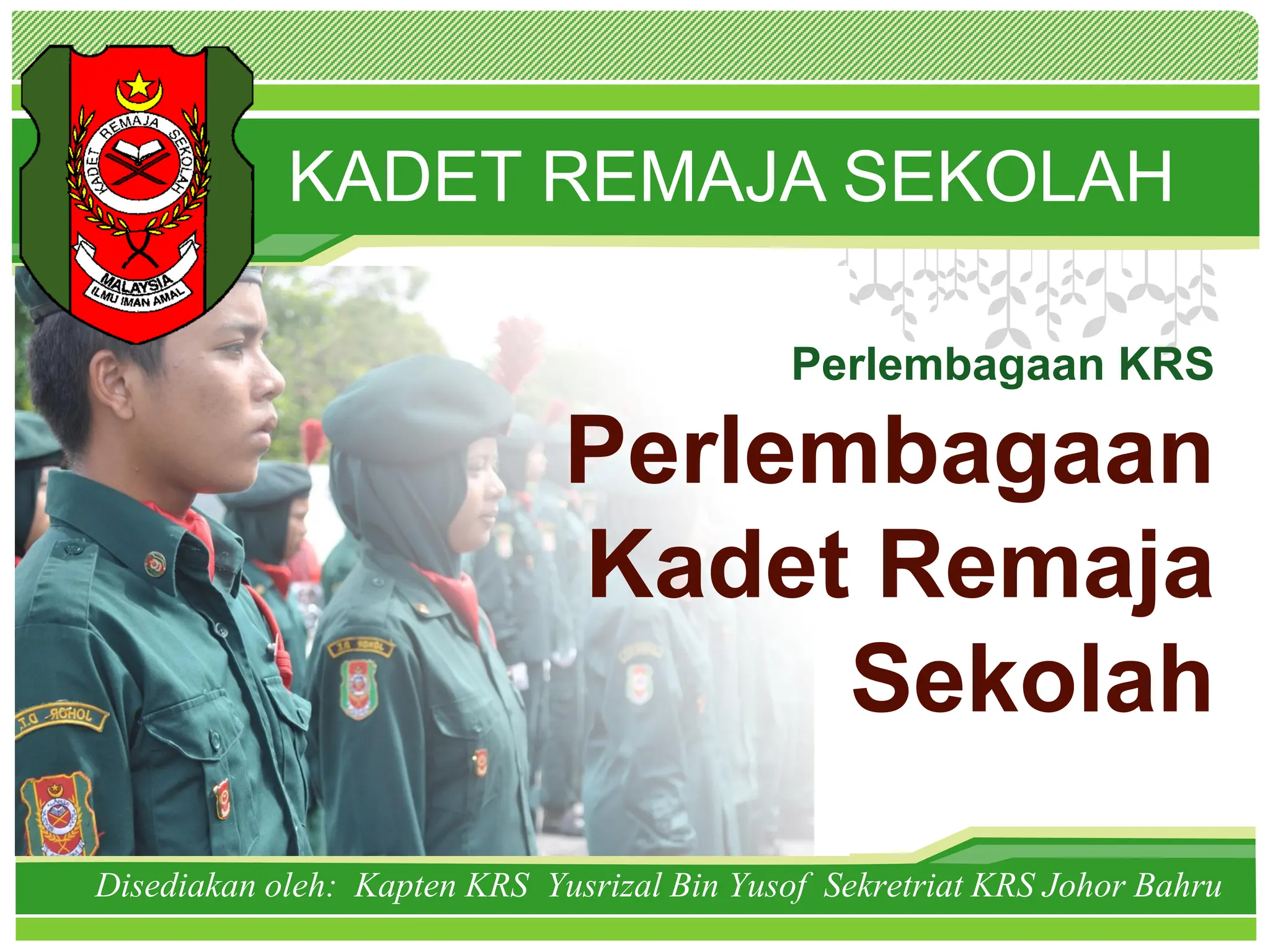 PERLEMBAGAAN KRS TKRS.pdf. SEJARAH KRS, LOGO TKRS | PDF