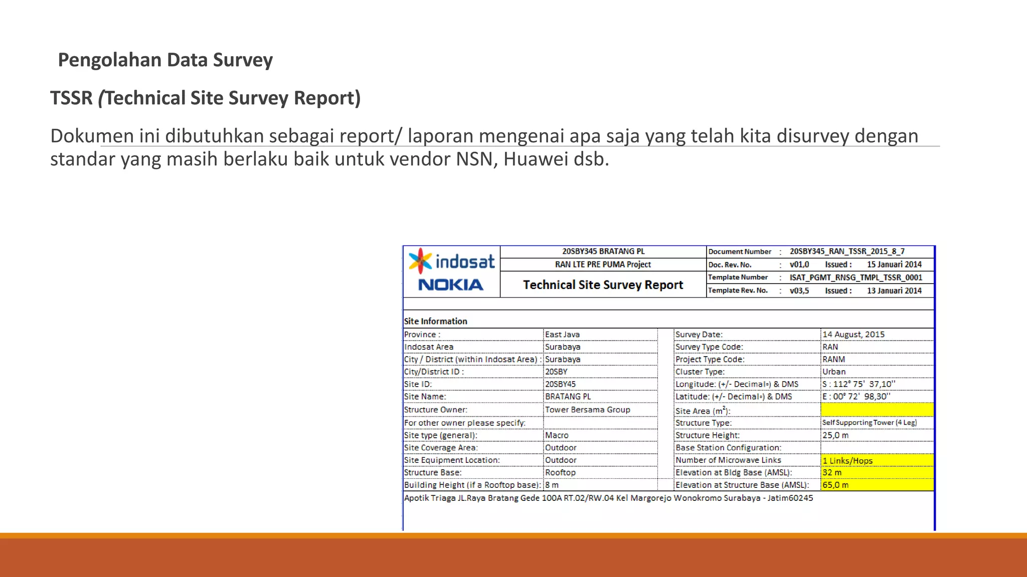 Perlengkapan dan komponen pada bts | PPTX
