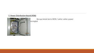 Perlengkapan dan komponen pada bts | PPTX