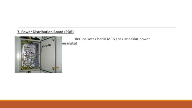 Perlengkapan dan komponen pada bts | PPTX