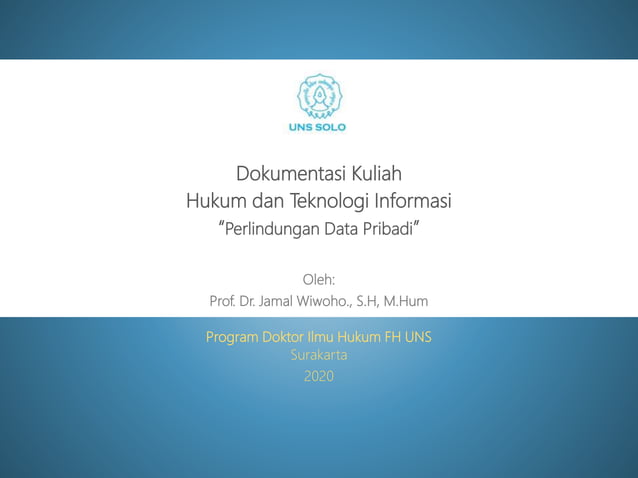 Perlindungan data-pribadi | PPTX