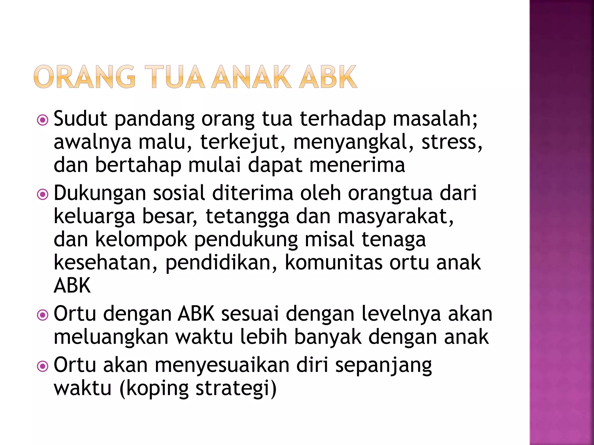 Perlindungan anak berkebutuhan khusus | PPTX