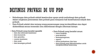 Keamanan Informasi dan Perlindungan Data Pribadi | PDF
