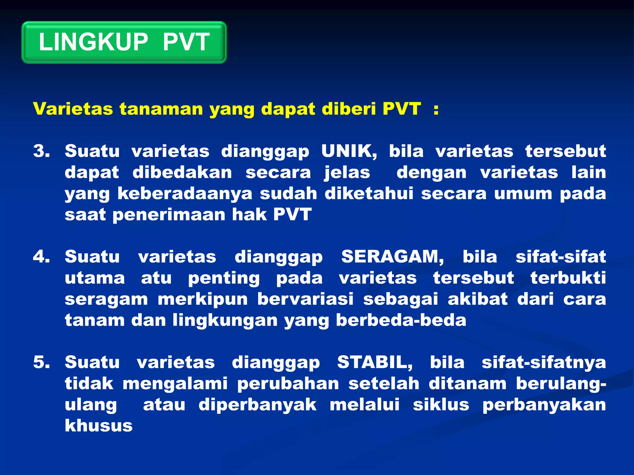 Perlindungan varietas tanaman (uu no 29 tahun 2000) | PDF