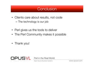 Perl in the Real World | PDF