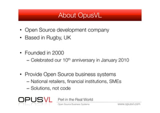 Perl in the Real World | PDF