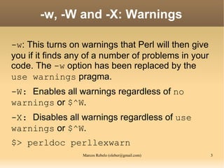 Perl In The Command Line | ODP