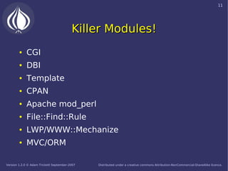 Perl Introduction (OLD - NEARLY OBSOLETE) | PPT