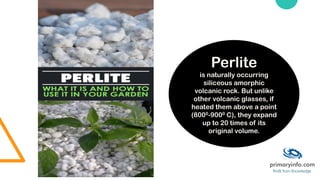 Perlite - Database of Mineral | PPT