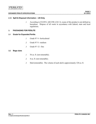 Perlite provided a good production in soil | PDF