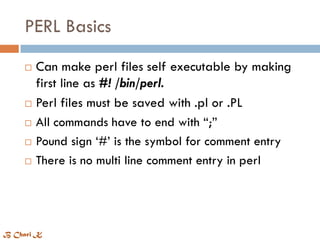 First steps in PERL | PDF