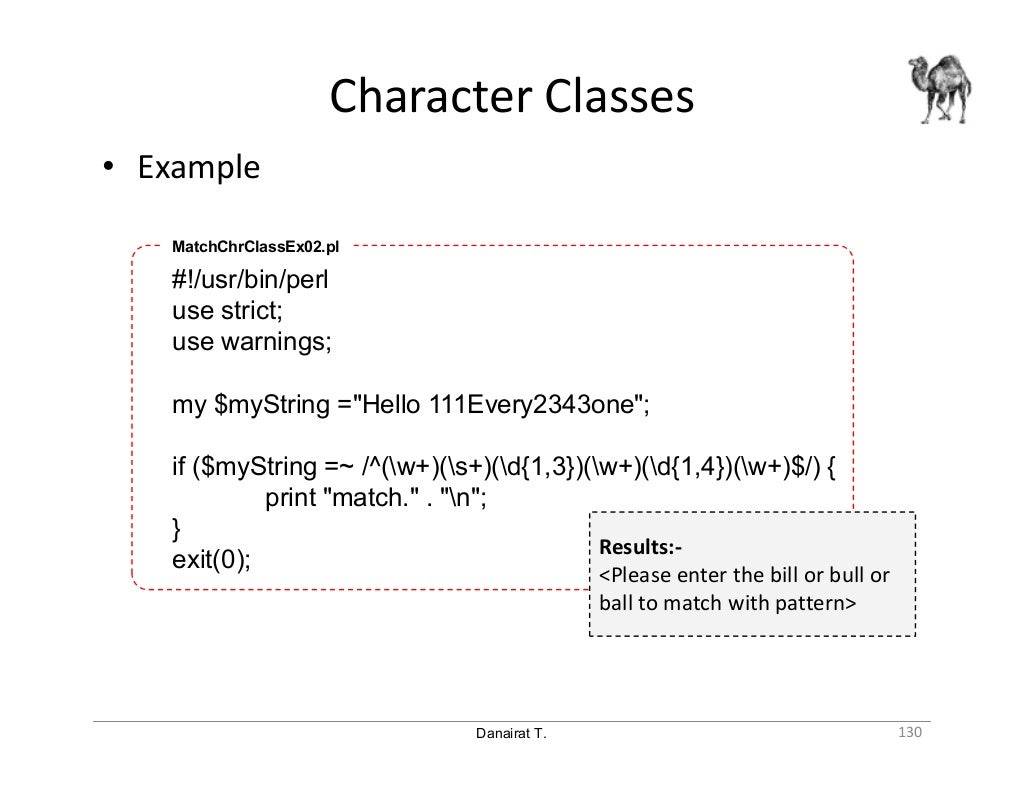 Perl Programming - 02 Regular Expression