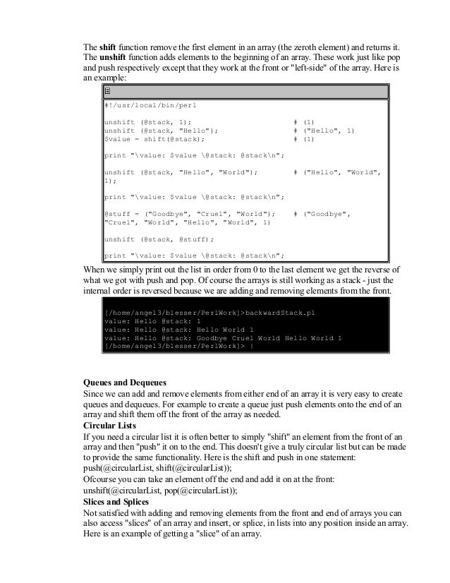 Perl Programming Language