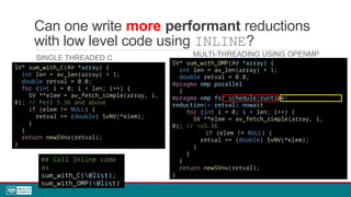 Performant Data Reductions with Perl (with some C and OpenMP) | PPTX