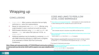 Performant Data Reductions with Perl (with some C and OpenMP) | PPTX